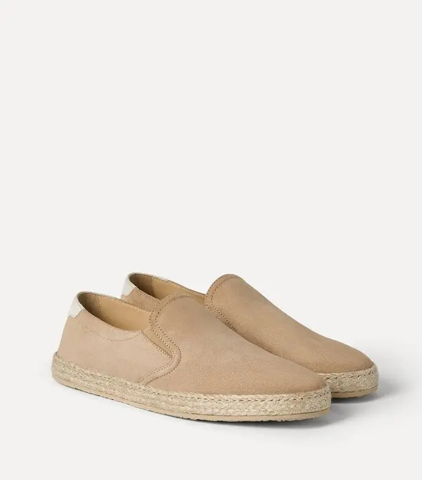 Brunello Cucinelli Suede Espadrilles - Orange