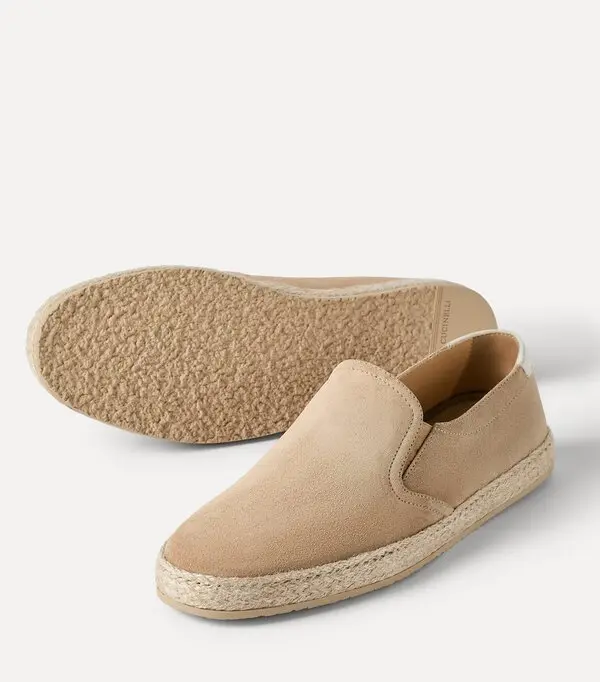 Brunello Cucinelli Suede Espadrilles - Orange