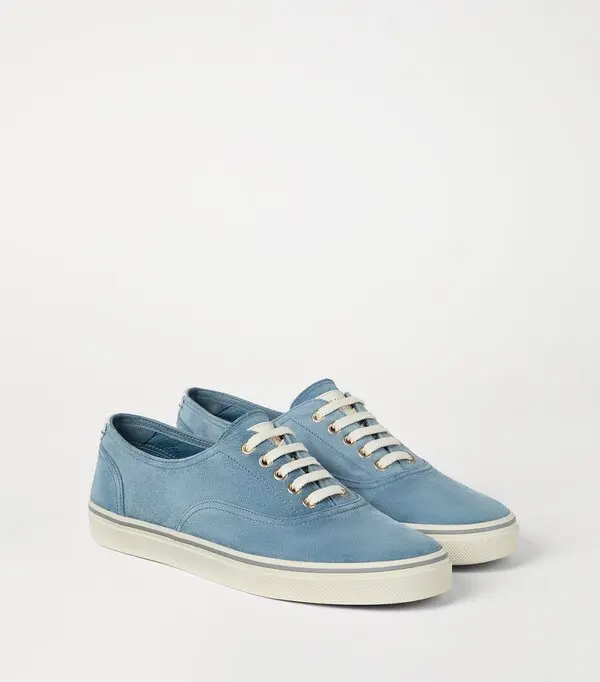 Brunello Cucinelli Suede Lace-up Sneakers - Blue