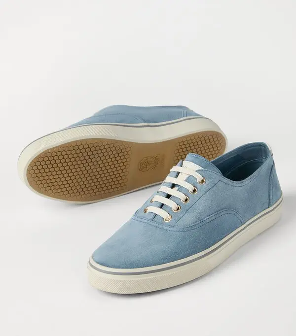 Brunello Cucinelli Suede Lace-up Sneakers - Blue