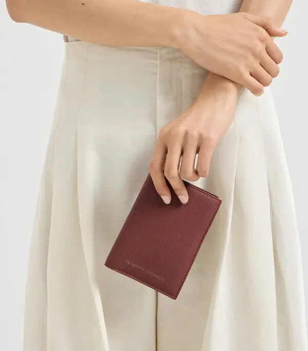 Brunello Cucinelli Leather Passport Holder