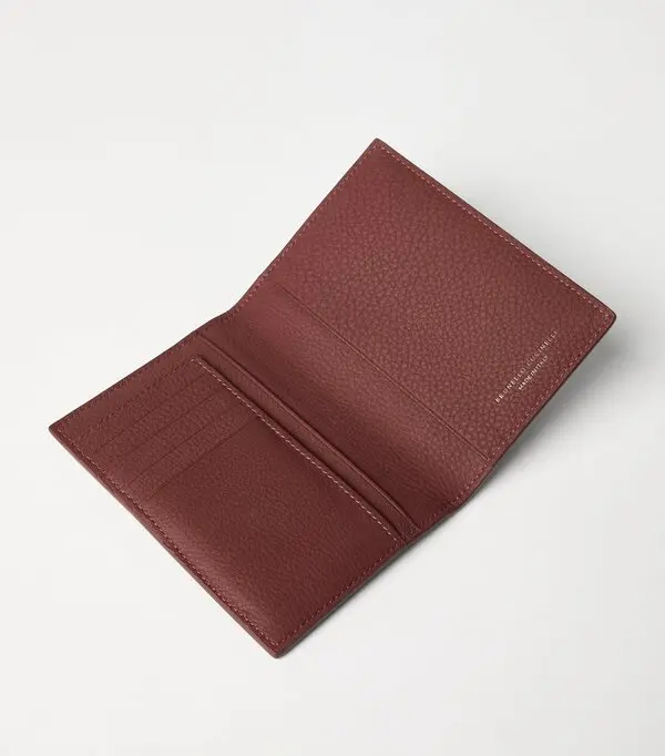 Brunello Cucinelli Leather Passport Holder