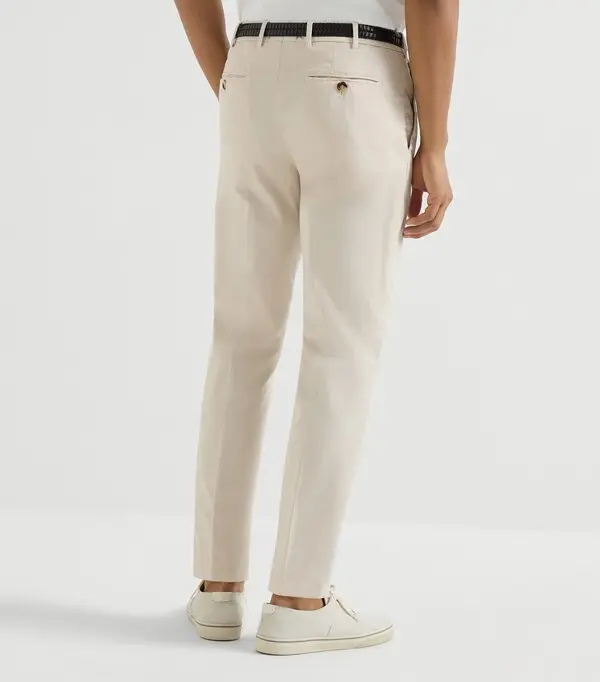 Brunello Cucinelli Pima Cotton Comfort Gabardine Trousers