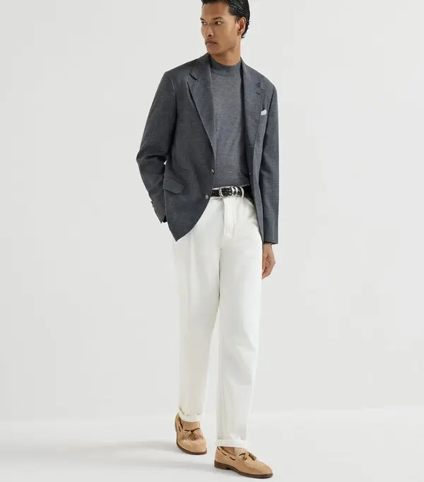 Brunello Cucinelli Suede Tassel Loafers - Orange