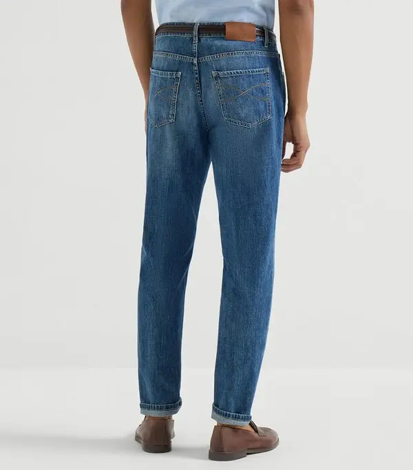 Brunello Cucinelli Straight Leg Jeans - Blue