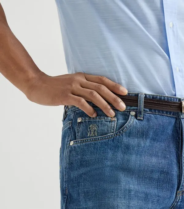 Brunello Cucinelli Straight Leg Jeans - Blue