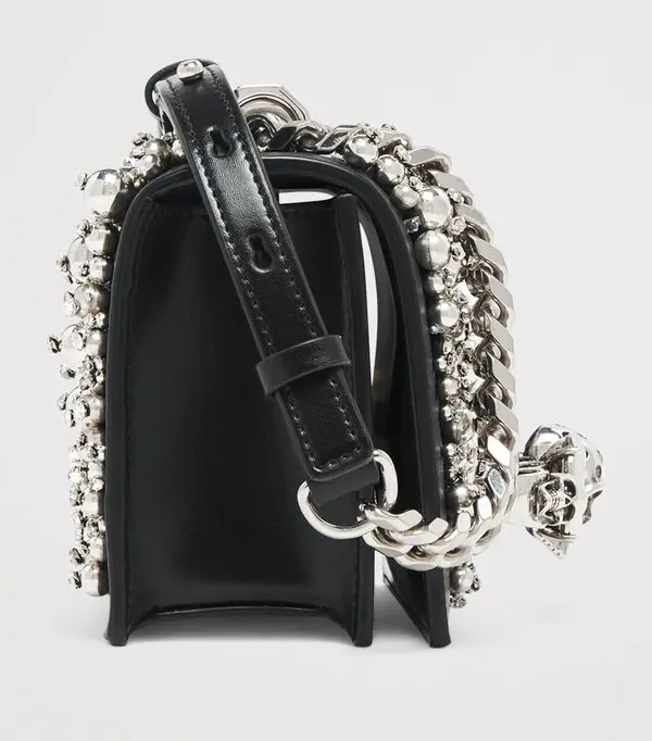 Alexander McQueen Mini Leather Cross-body Bag With Embellishments