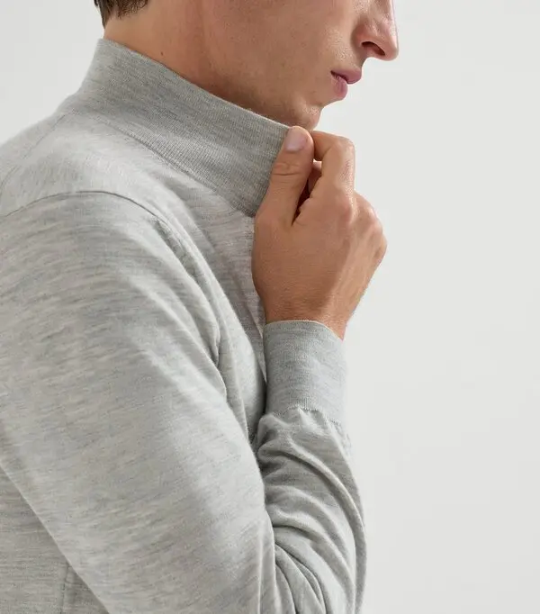 Brunello Cucinelli Cashmere-silk Cardigan - Grey
