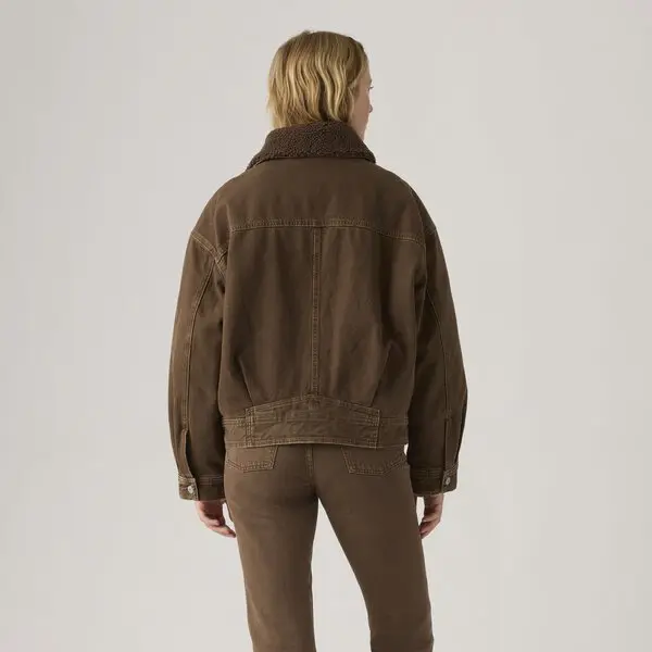 LEVI'S Bomber Jacket With Faux Shearling Collar