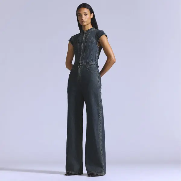 LEVI'S Moto Jumpsuit - Black Pearl