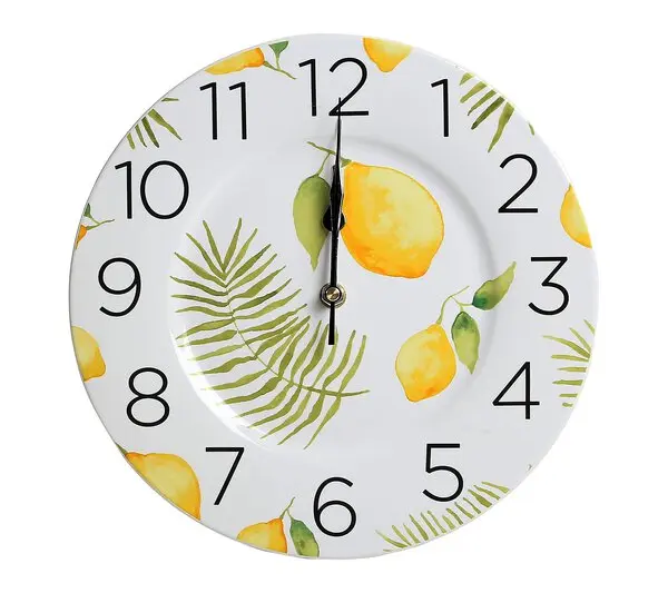 TEMP-TATIONS 10.5' Ceramic Wall Clock - One-color