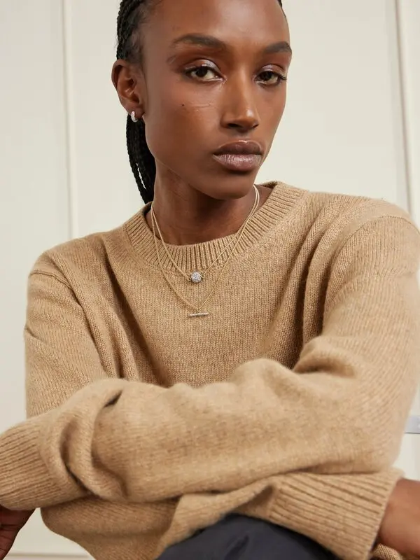 LUCY DELIUS Baby T-bar Diamond Necklace