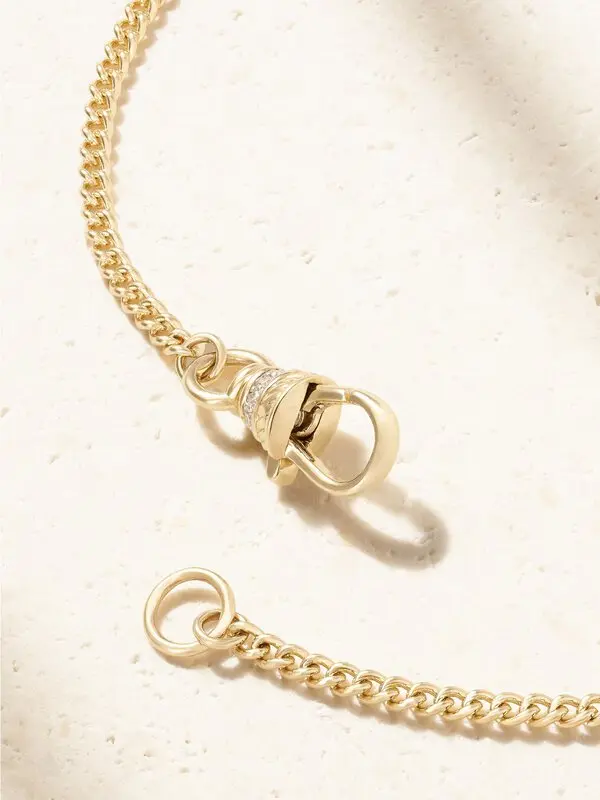 LUCY DELIUS Baby T-bar Diamond Necklace