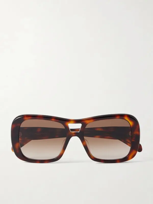 Celine Triomphe Aviator Sunglasses - Tortoiseshell