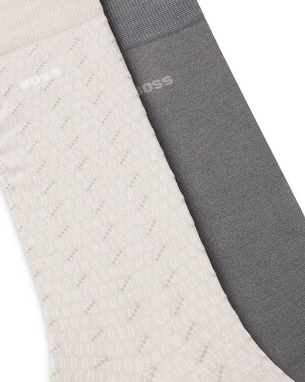 BOSS Mini Pin Crew Socks 2pk
