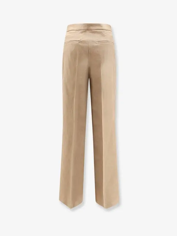 Pinko Jacopone Linen And Viscose Trousers