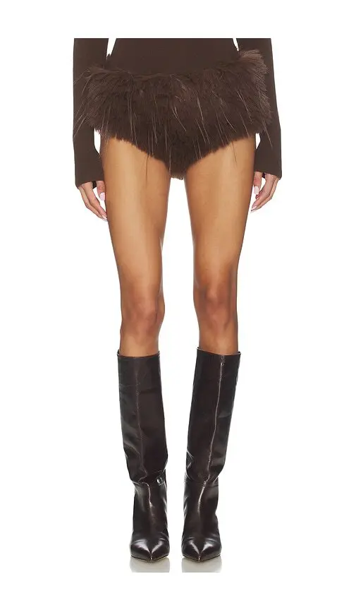 CULTNAKED Faux Fur Micro Shorts