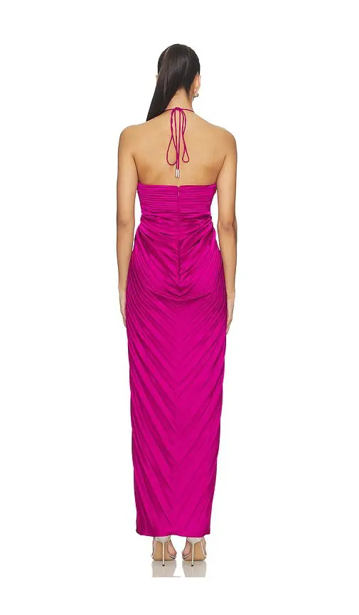 AMUR Ionea Pleated Gown