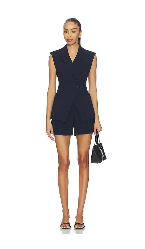 Veronica Beard Ciel Vest - Navy