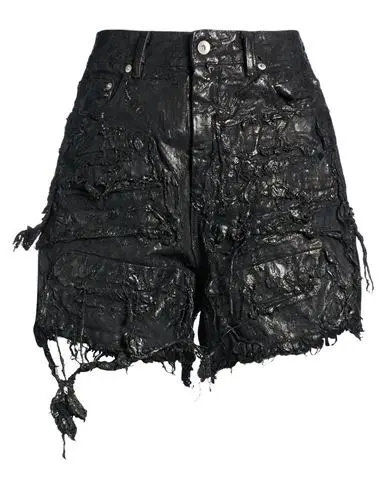 Rick Owens Denim Hot Pants - Black