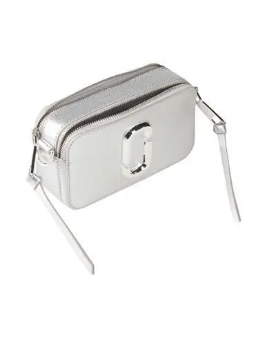Marc Jacobs Leather Camera Bag With Adjustable Strap - Silver