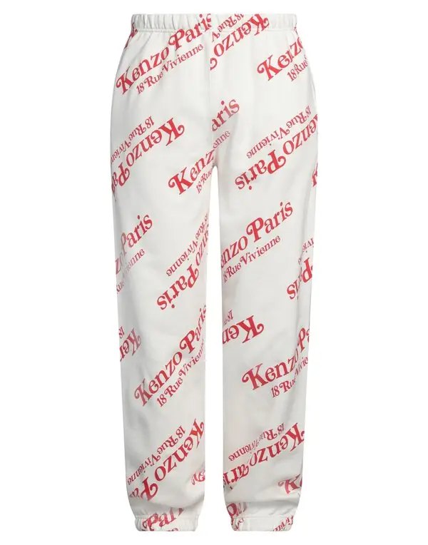 Kenzo Pants Size Cotton - White