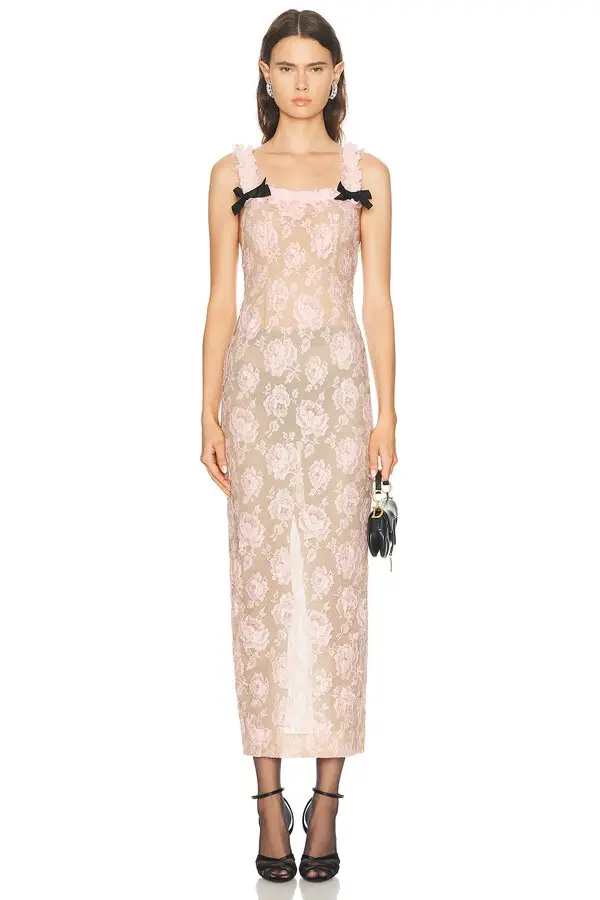 Alessandra Rich Lace Slip Dress