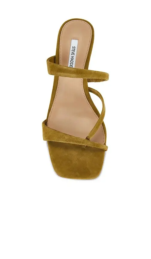 Steve Madden Ajay Suede Stiletto Sandal - Olive