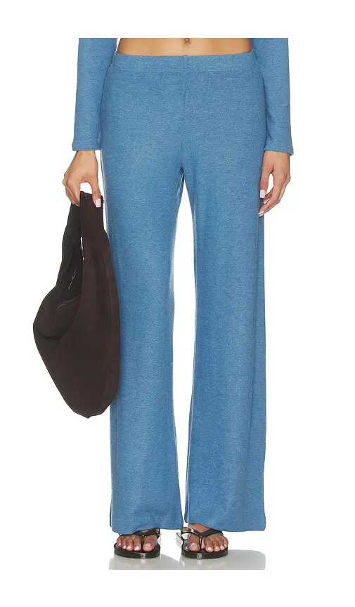 LESET Wide Leg Pant - Blue