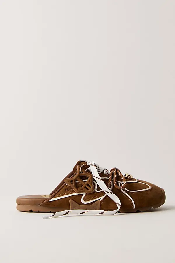 NAKED WOLFE Ballet Class Suede Mules - Tan Suede