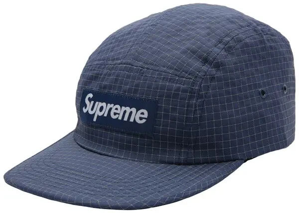 Supreme Reflective Ripstop Camp Cap - Light Navy Blue