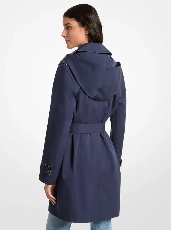 Michael Kors Belted Trench Coat - Blue