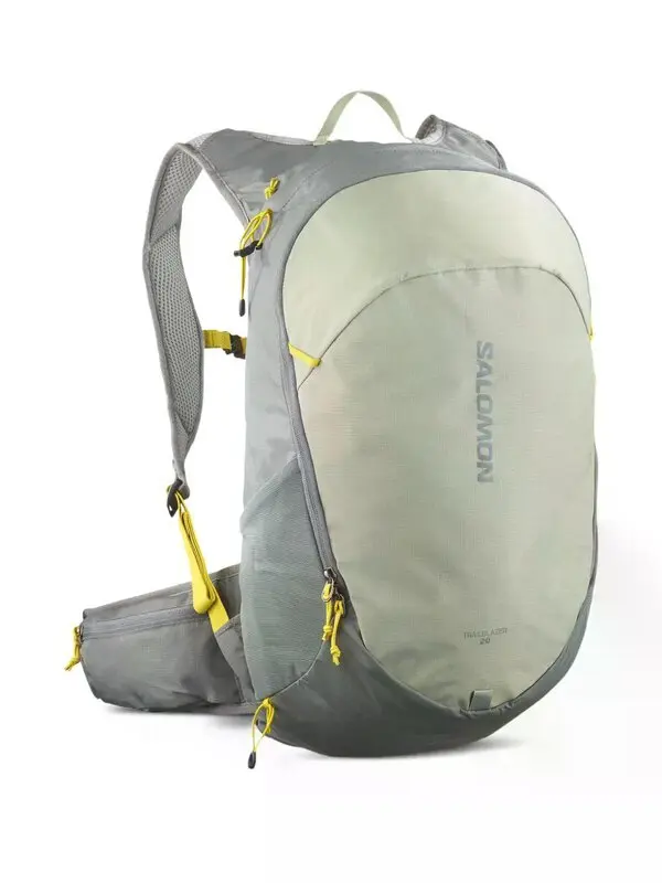 SALOMON Logo-print Backpack - Sedona Sage/seagrass/cres