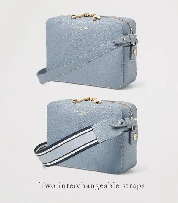 ASPINAL OF LONDON Leather Camera Crossbody Bag