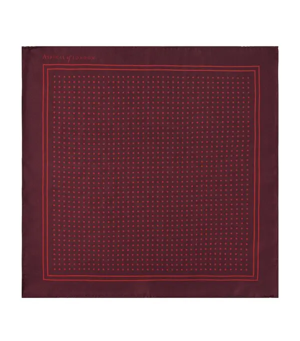ASPINAL OF LONDON Silk Handkerchief - Red