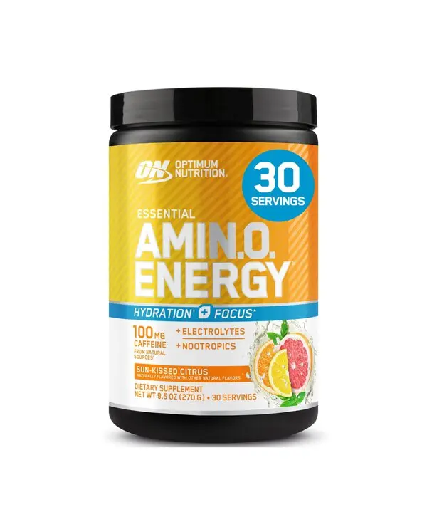 OPTIMUM NUTRITION Essential Amino Energy Hydration Plus Focus Powder - Black