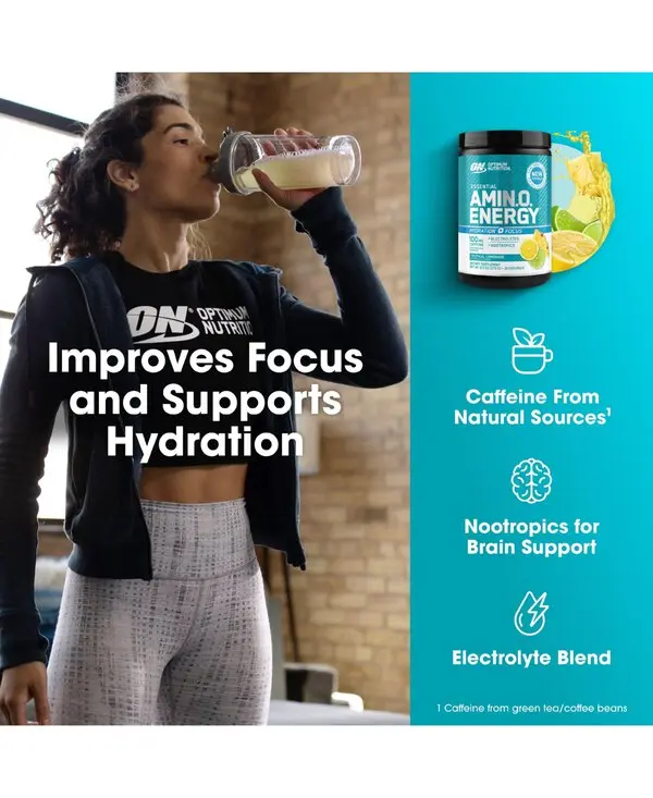 OPTIMUM NUTRITION Essential Amino Energy Hydration Plus Focus Powder