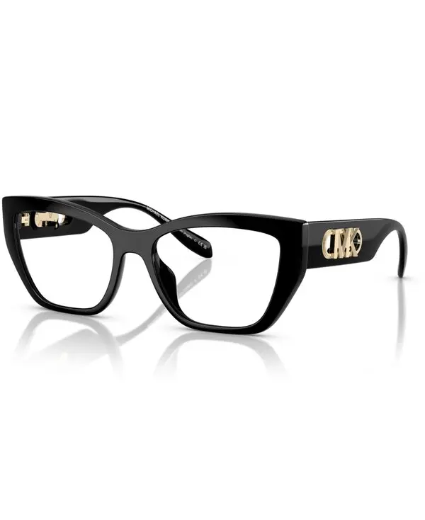 Michael Kors Rectangle Full Rim Eyeglasses - Black