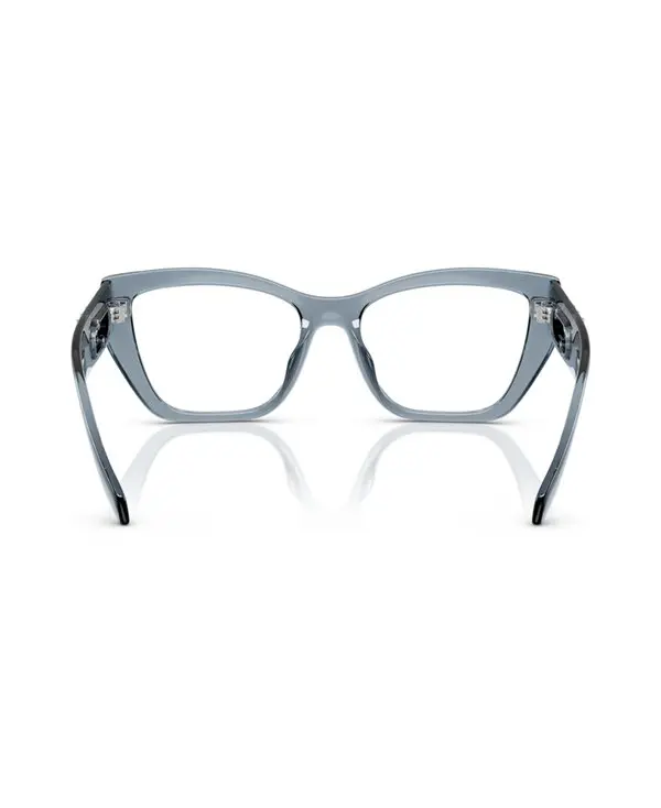 Michael Kors Rectangle Full Rim Eyeglasses - Denim Transparent