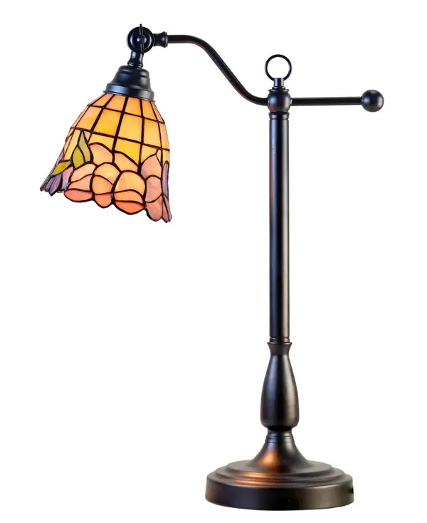 DALE TIFFANY De Anza 24" Handmade Tiffany Desk Lamp - Multi