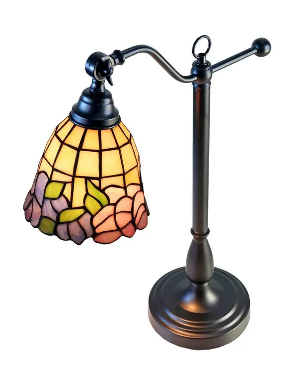 DALE TIFFANY De Anza 24" Handmade Tiffany Desk Lamp