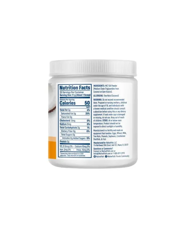 NATIVEPATH Mct Oil Powder Supplement