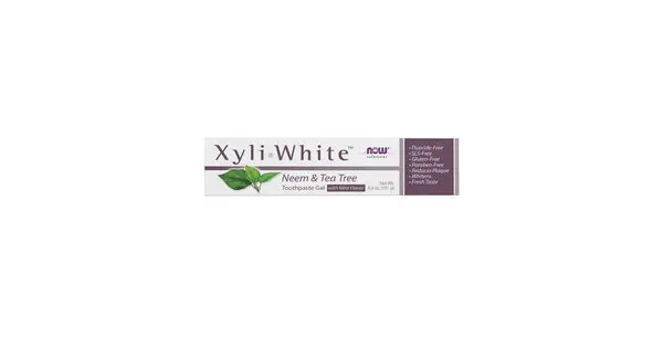 NOW FOODS Xyliwhite Neem & Tea Tree Toothpaste - No Color