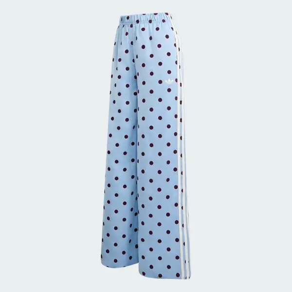 Adidas Satin Polka Dot Wide Leg Pants