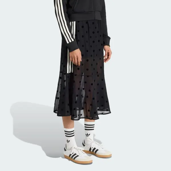 Adidas Polka Dot Midi Skirt - Black
