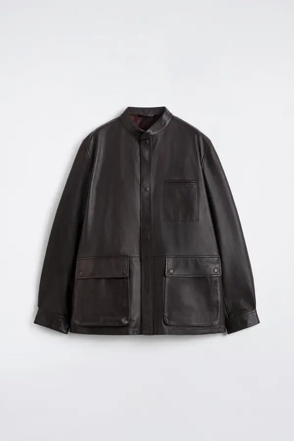 Cos Burnished Nappa Leather Jacket