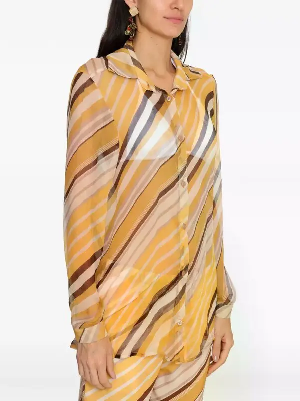 AMIR SLAMA Striped Buttoned Shirt