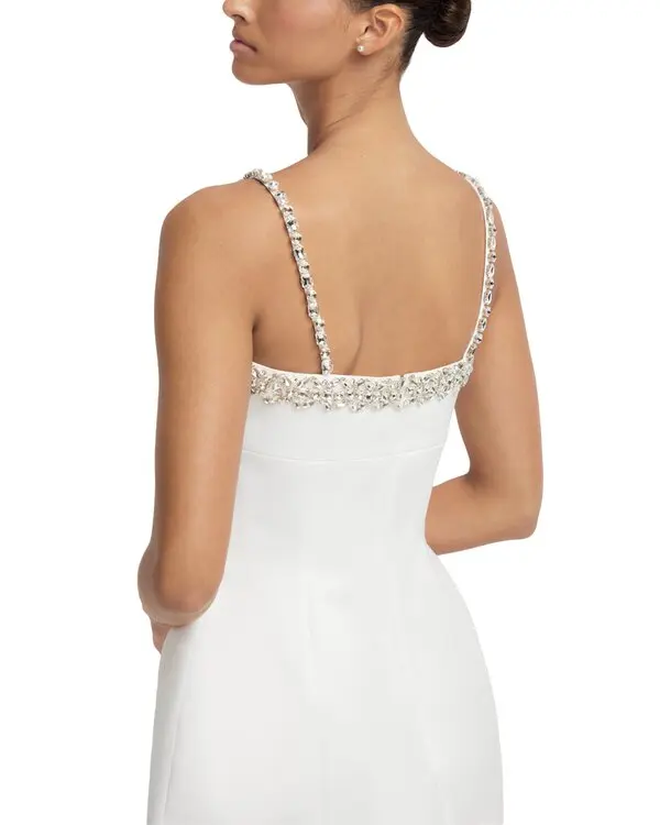 LEO LIN Sophia Mini Dress With Embellished Neckline