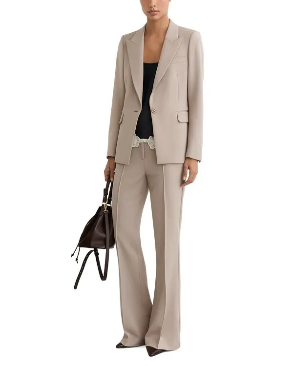 REISS Single Breasted Blazer - Stone Neutral