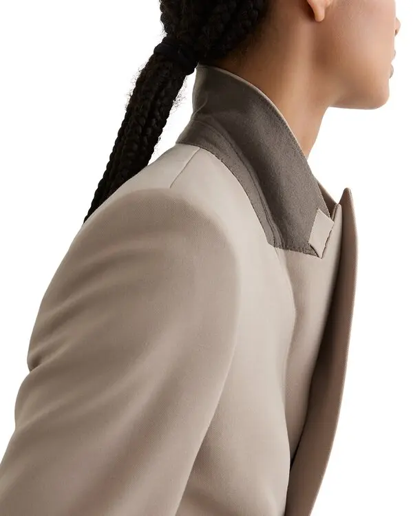 REISS Single Breasted Blazer - Stone Neutral